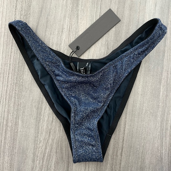 triangl swimwear | Swim | Triangl Navy Sparkle Bottoms Cheeky | Poshmark